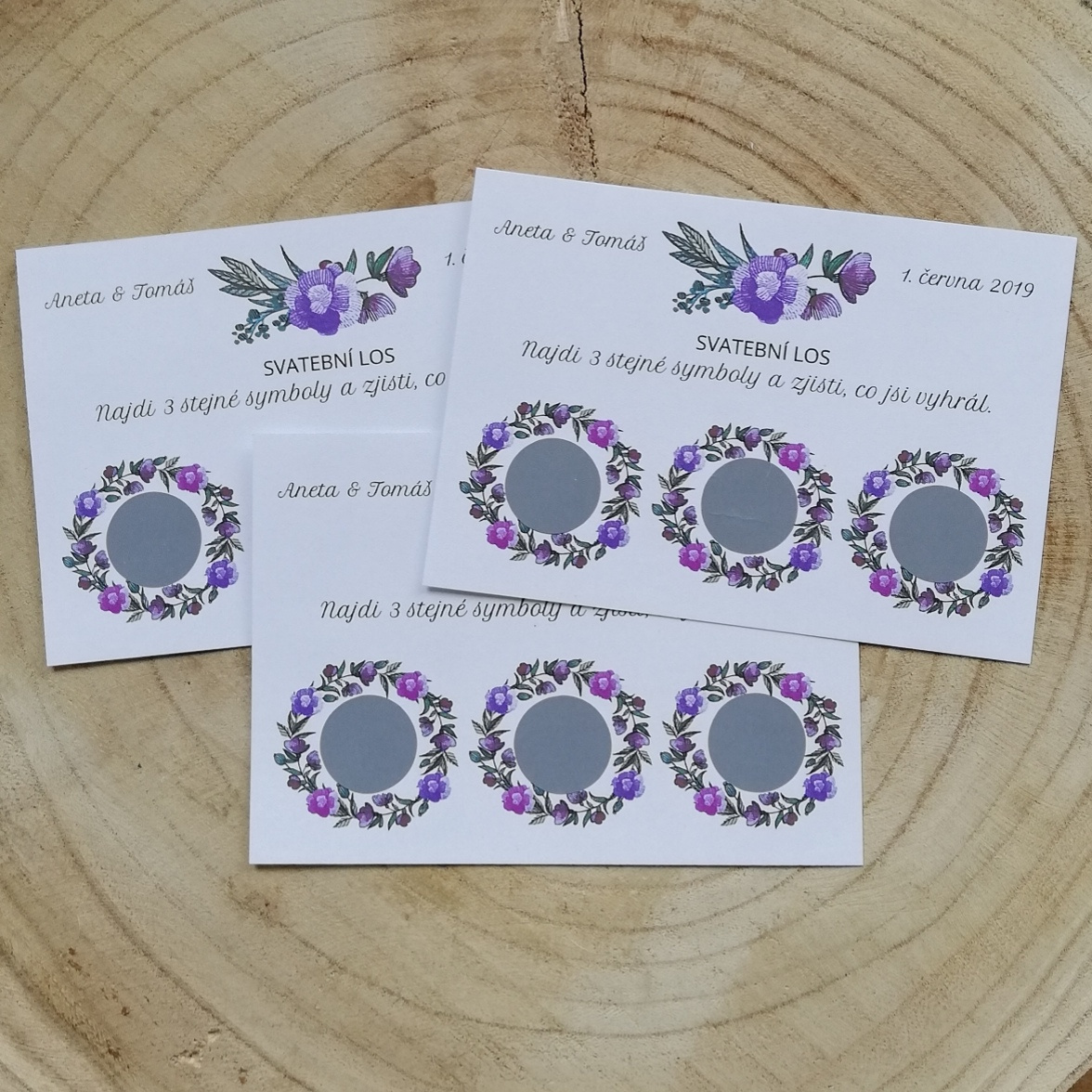 Svatební losy a jmenovky na zakázku / od MS Design | Fler.cz