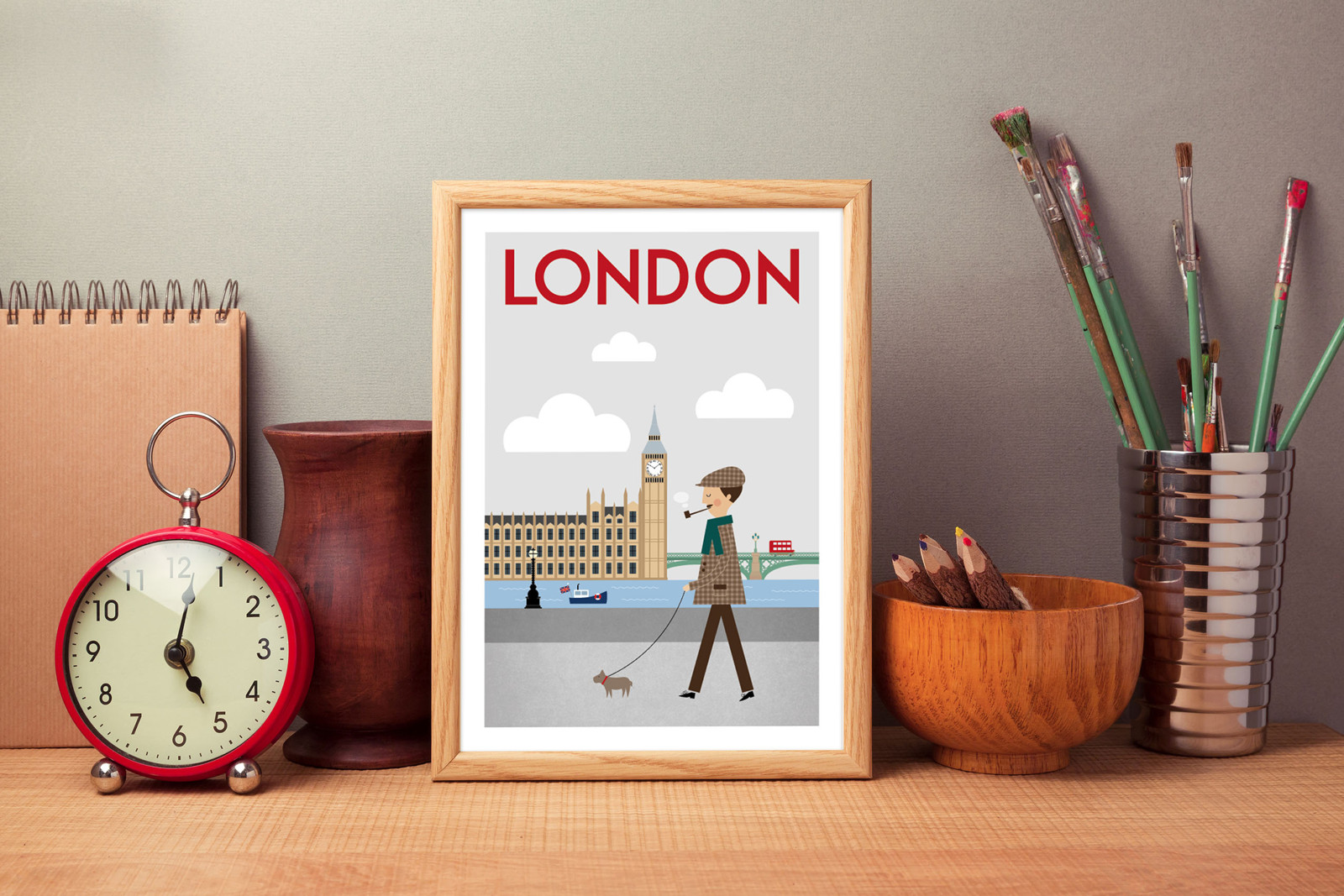 Plakát London A4 / od Obrázky Tom | Fler.cz
