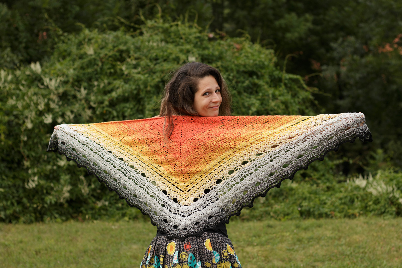 Originální háčkovaný šátek Hvězdy - návod / od Malá ponožka | Fler.cz