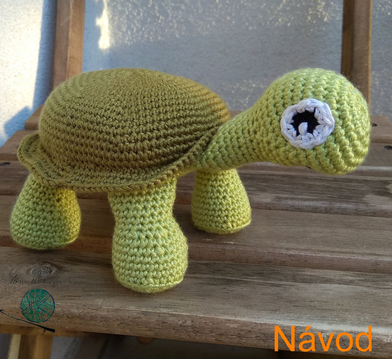 Návod a předloha dětské Háčkovaná želva_návod / od Hravé háčkování ...