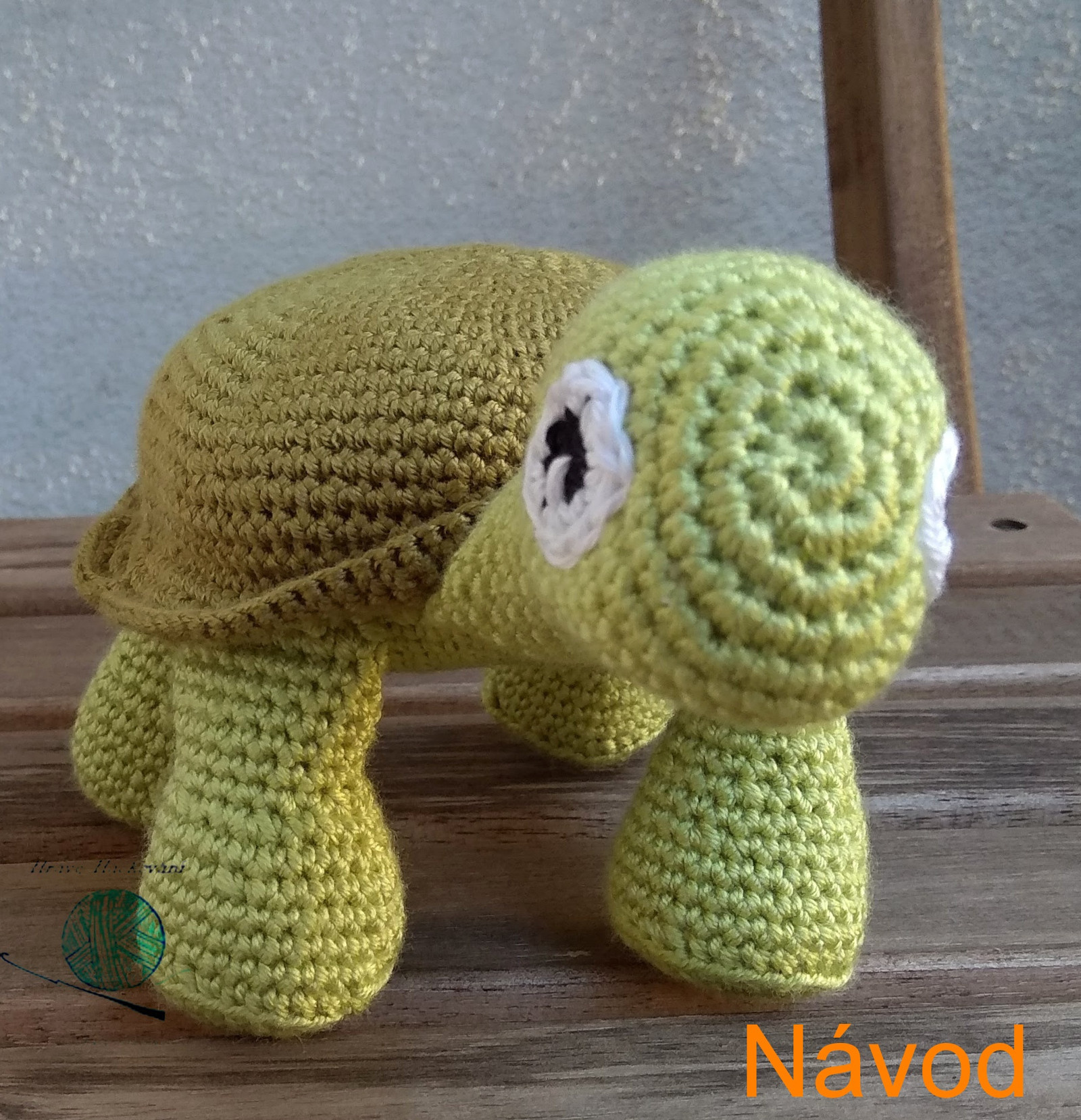 Návod a předloha dětské Háčkovaná želva_návod / od Hravé háčkování ...