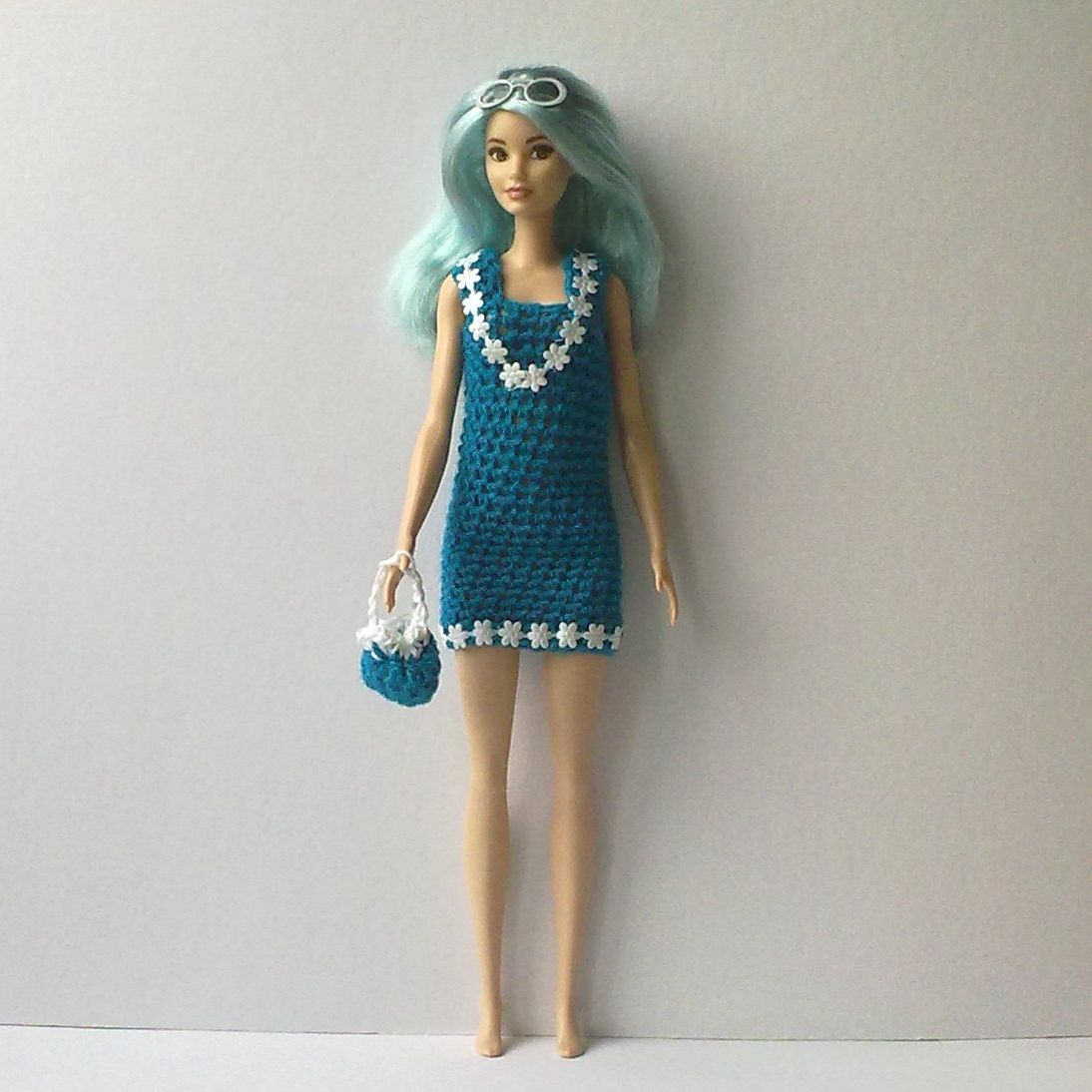 Bílé Oblečky pro Barbie - šaty, kabelka / od Nakča3 | Fler.cz