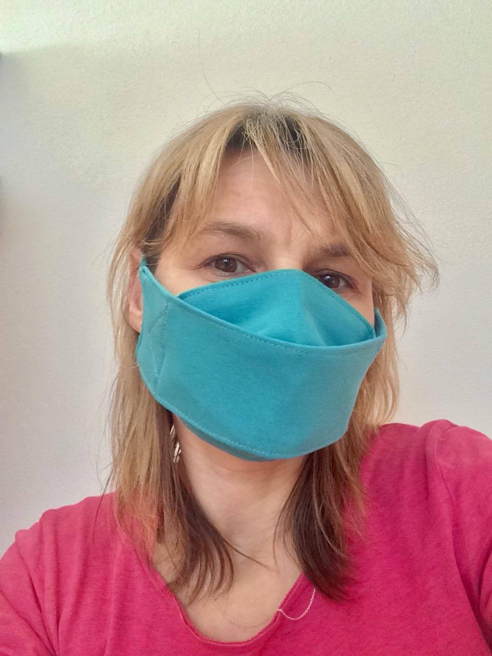 Vícebarevná Bavlněná rouška dvouvrstvá - krásně sedí- UNISEX / od ...