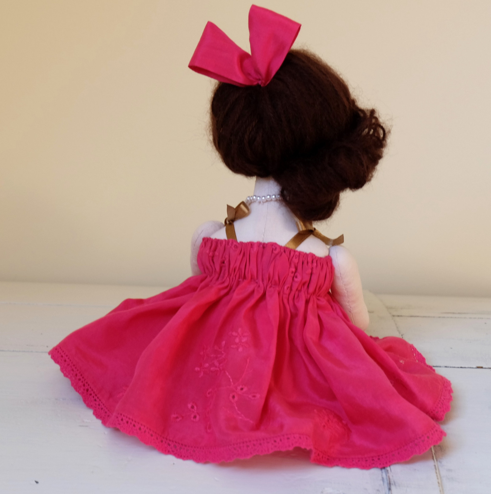 Růžová Panenka "Zuzanka" s kočkou ...:) / od Inuska | Fler.cz