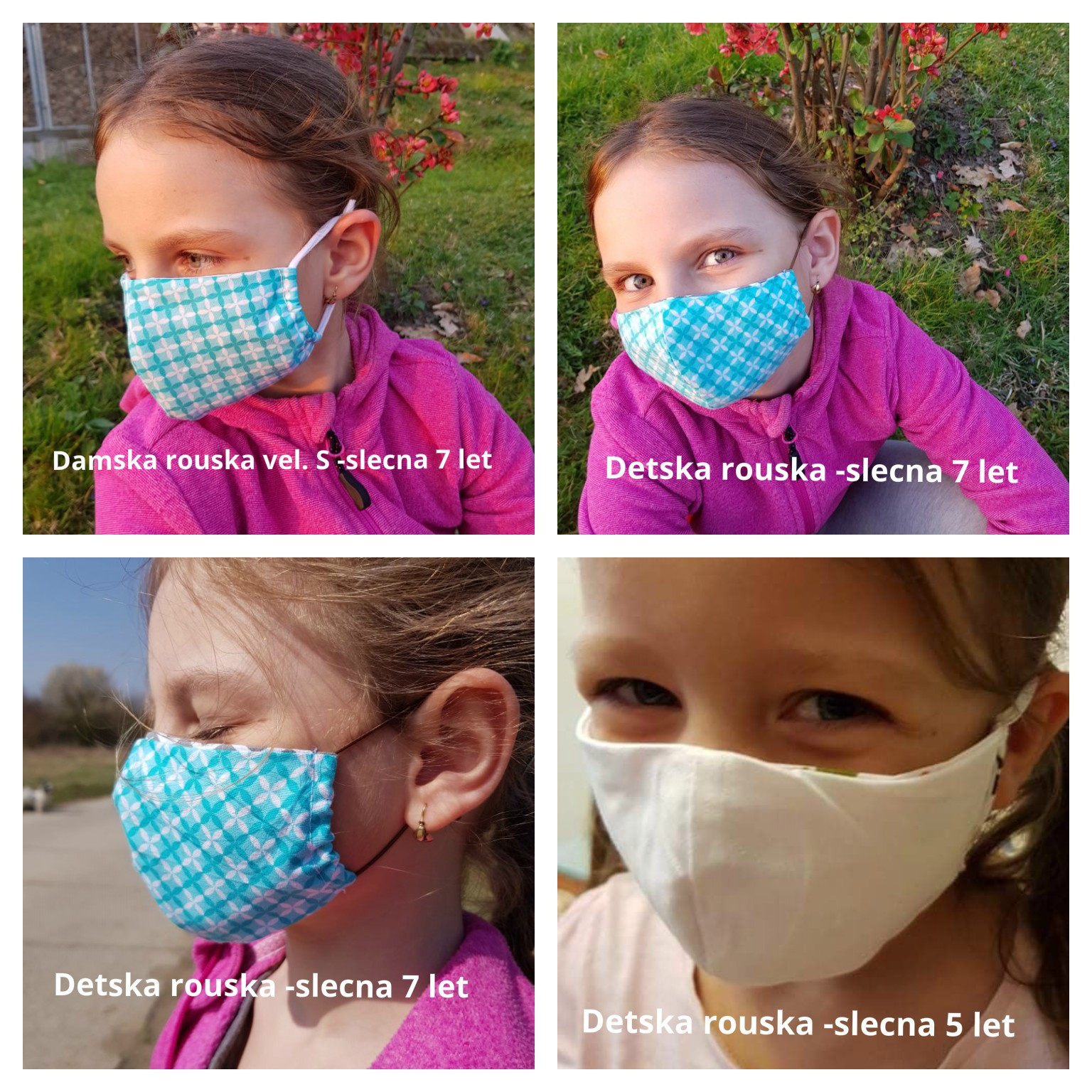 Dámská bavlněná rouška PARIS - XS/S / od LuccaAccessories | Fler.cz