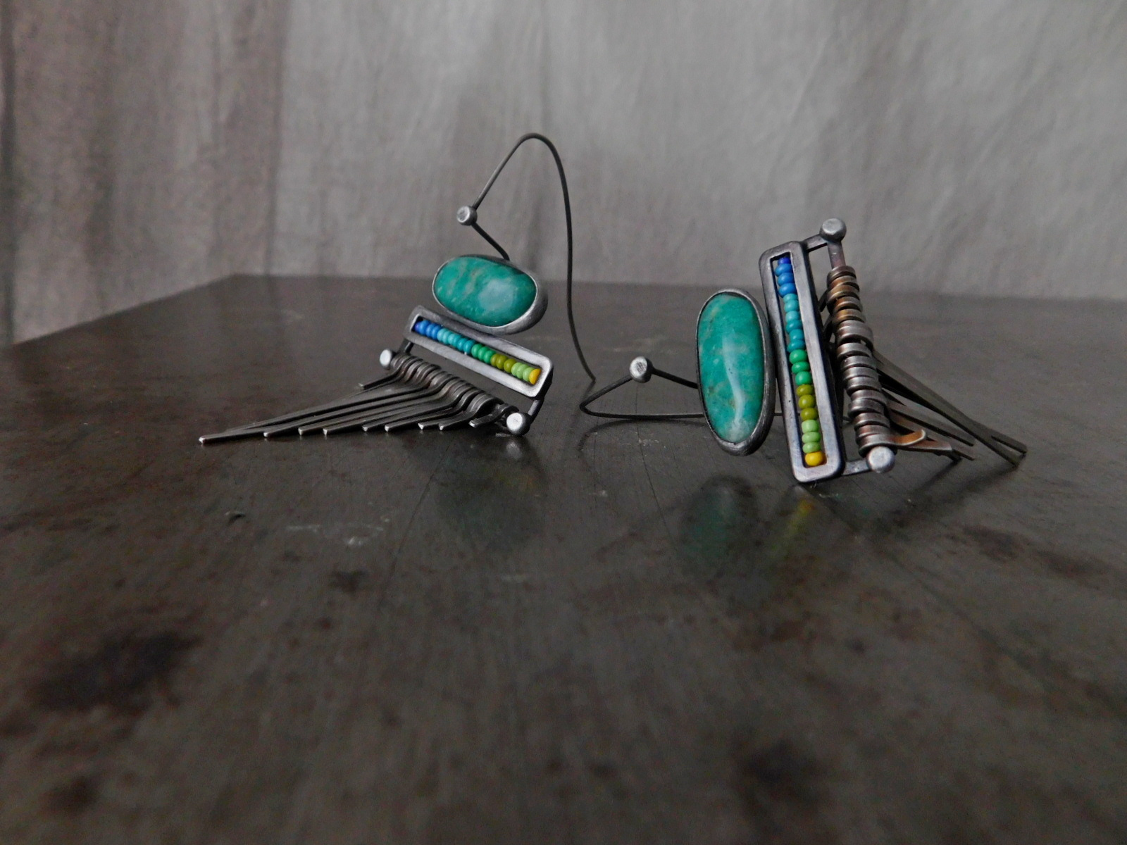 Náušnice visací dámské tyrkysové Když je slunce dost... / od Justka ...