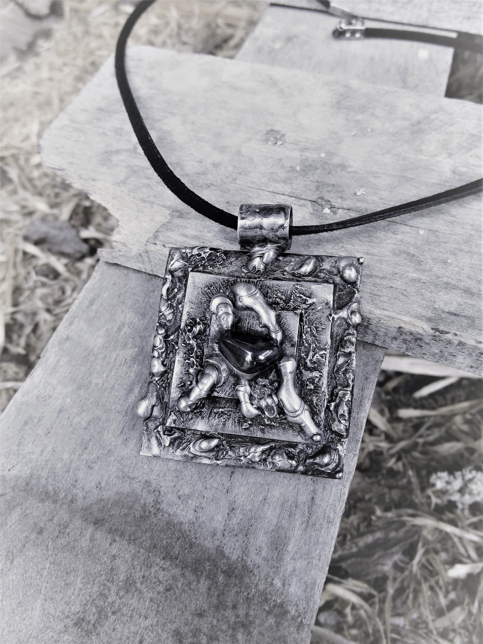 Dámský černý Náhrdelník "Aztécký poklad" / od Miluše Škachová | Fler.cz