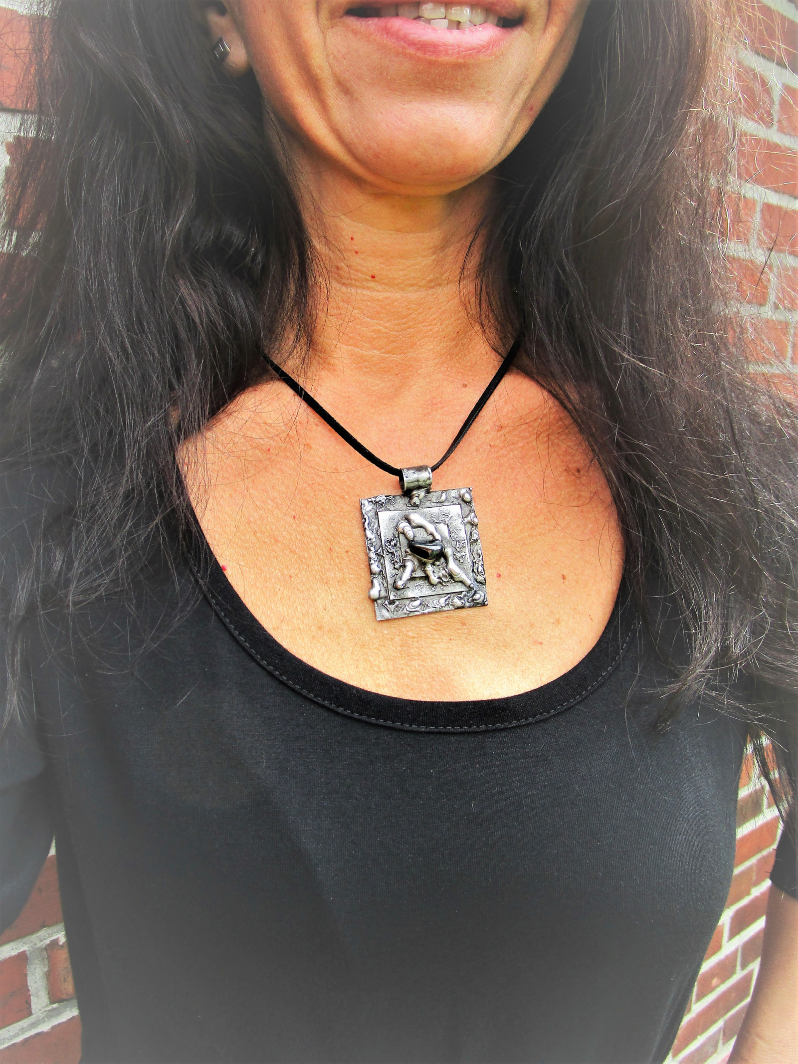 Dámský černý Náhrdelník "Aztécký poklad" / od Miluše Škachová | Fler.cz