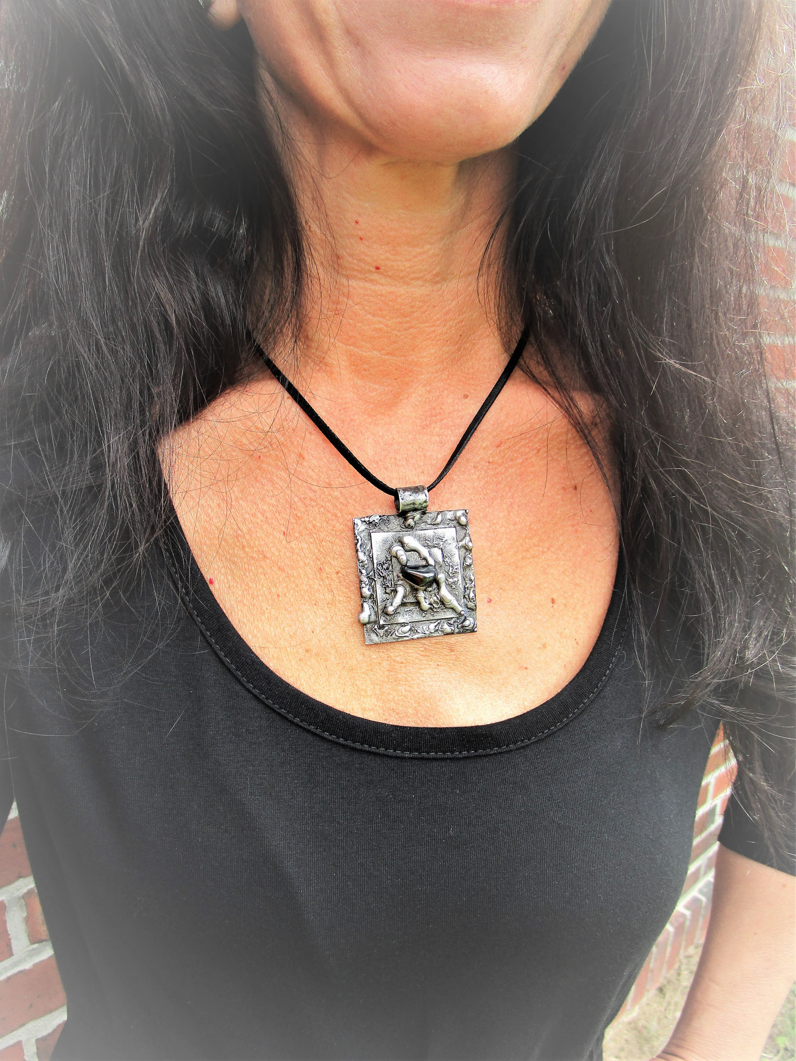 Dámský černý Náhrdelník "Aztécký poklad" / od Miluše Škachová | Fler.cz