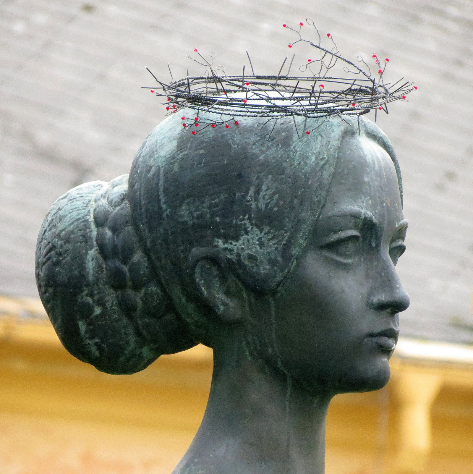 Černý trnová koruna. dekorační drátovaný věnec. / od smu | Fler.cz