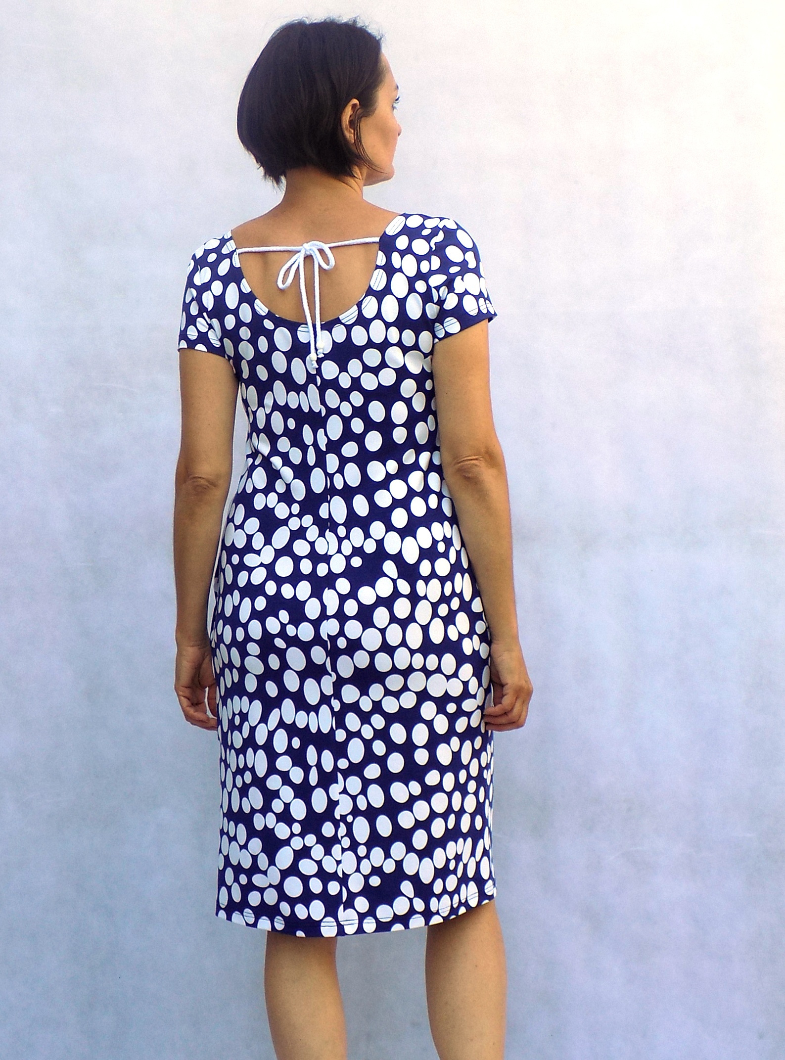 Šaty dámské modré Modrobílé šaty...vel.XL / od LaPanika | Fler.cz