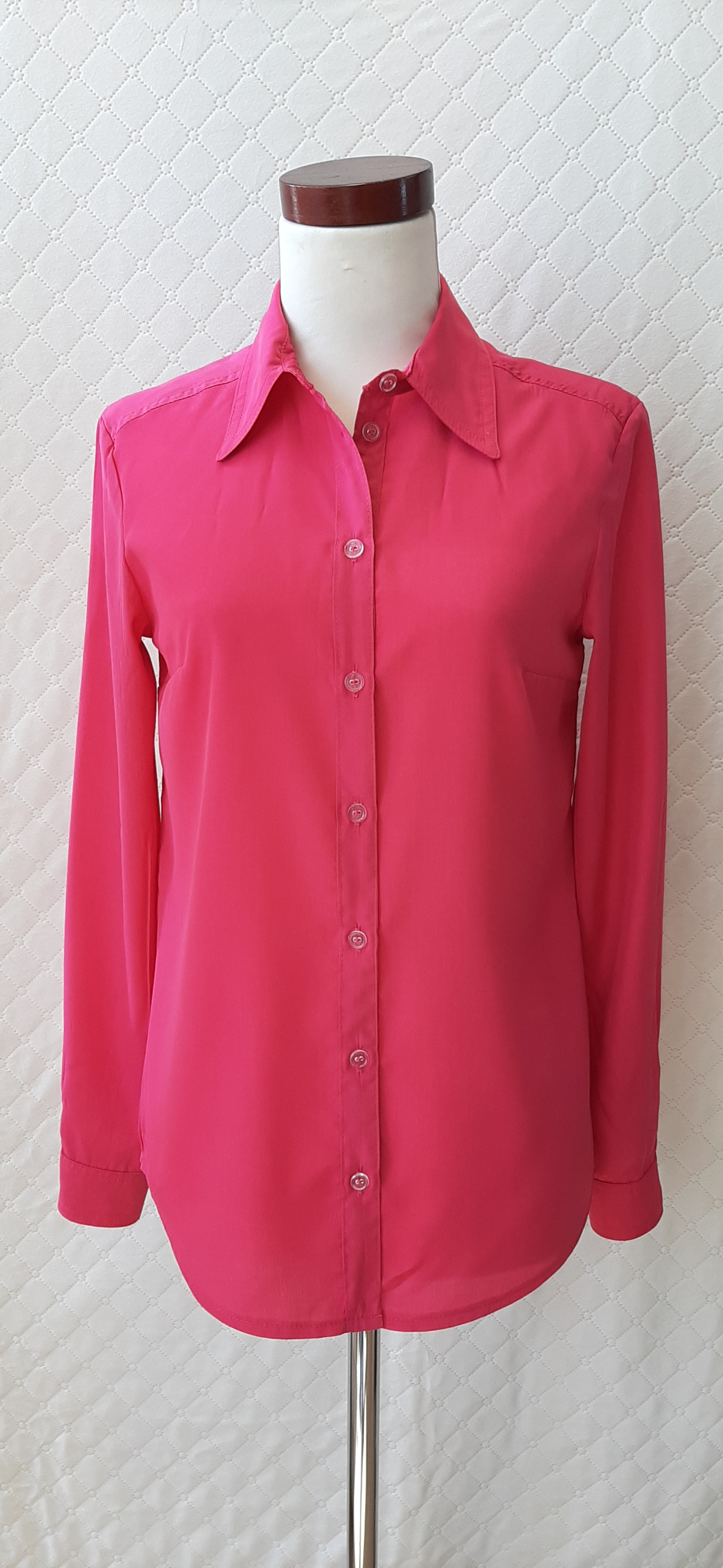 Košile Dámska košeľa Pink Cyklámenová / od Rencissa | Fler.cz