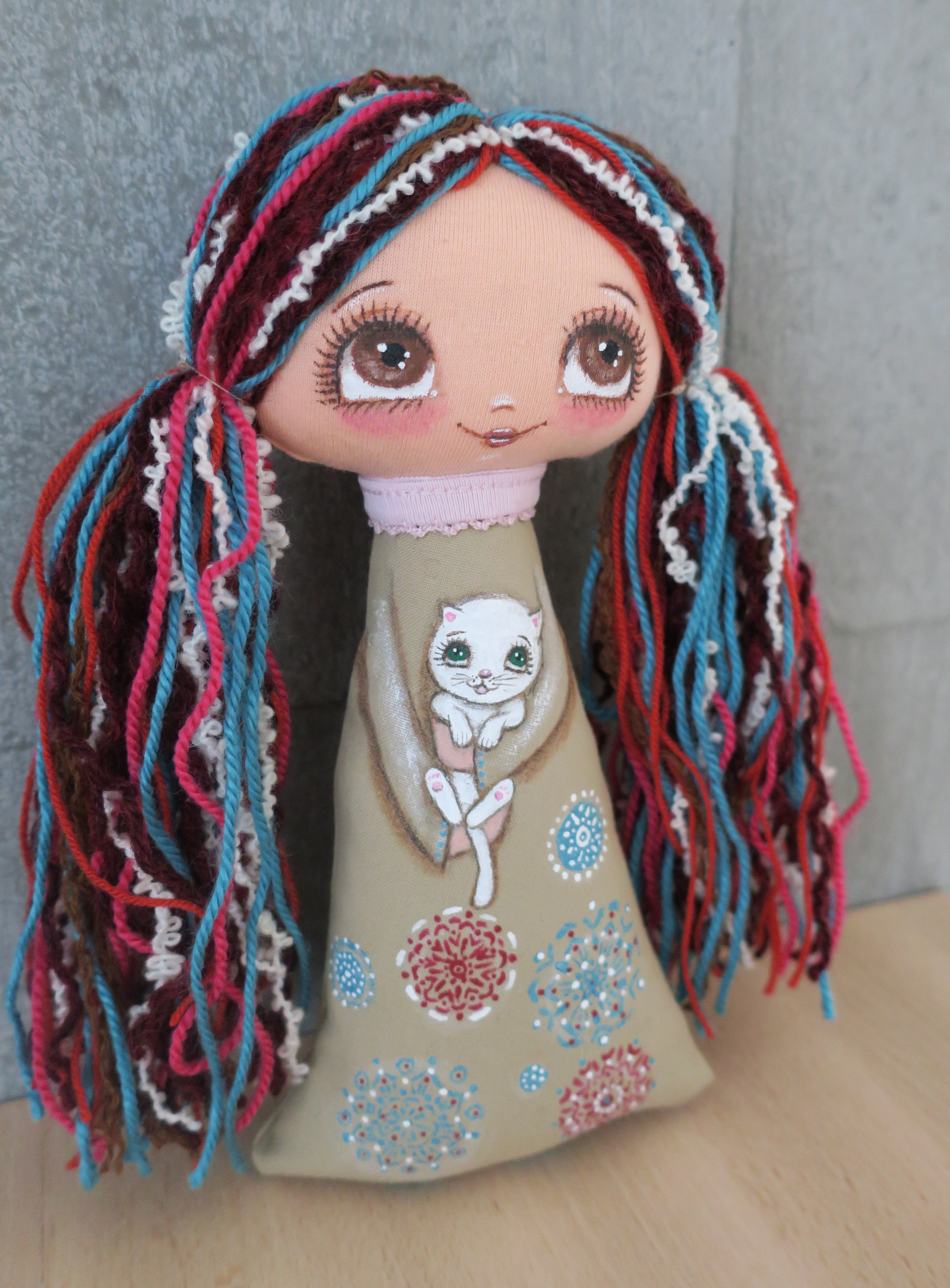 Vícebarevná Soninka se Sněženkou - oboustranná panenka / od DaniStich ...