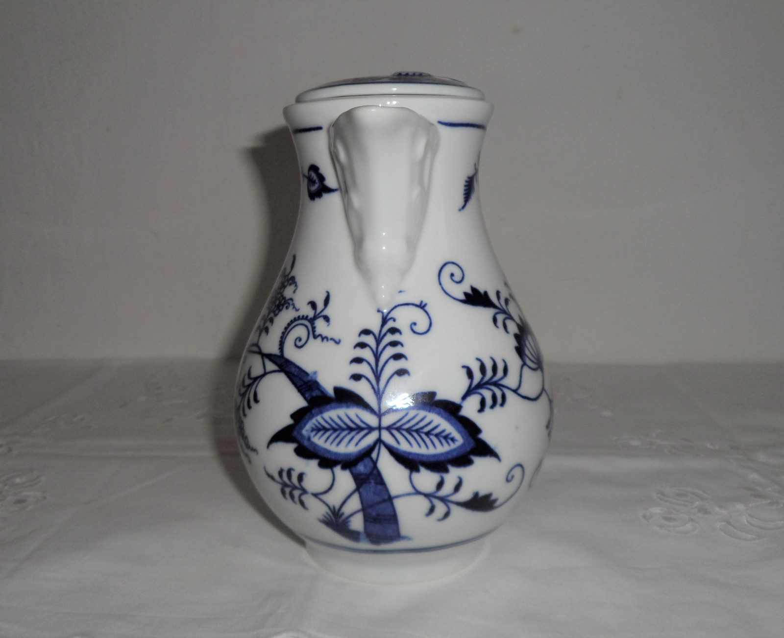 Námořnická modrý Starožitná porcelán KONVICE zn. Meissen E.Teichert ...