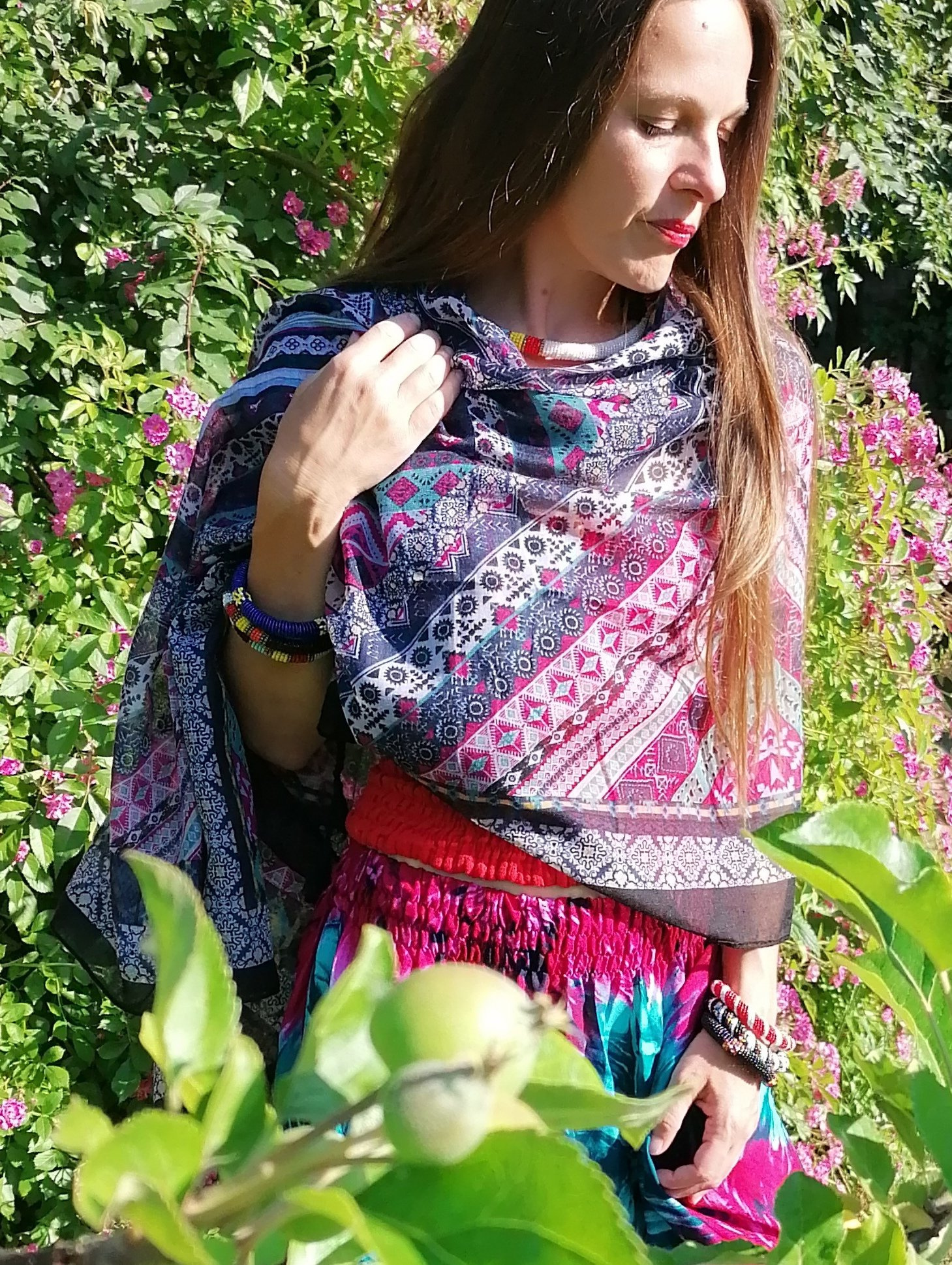 Dámský černý Velký bohemian pléd / od Irena Daňková | Fler.cz