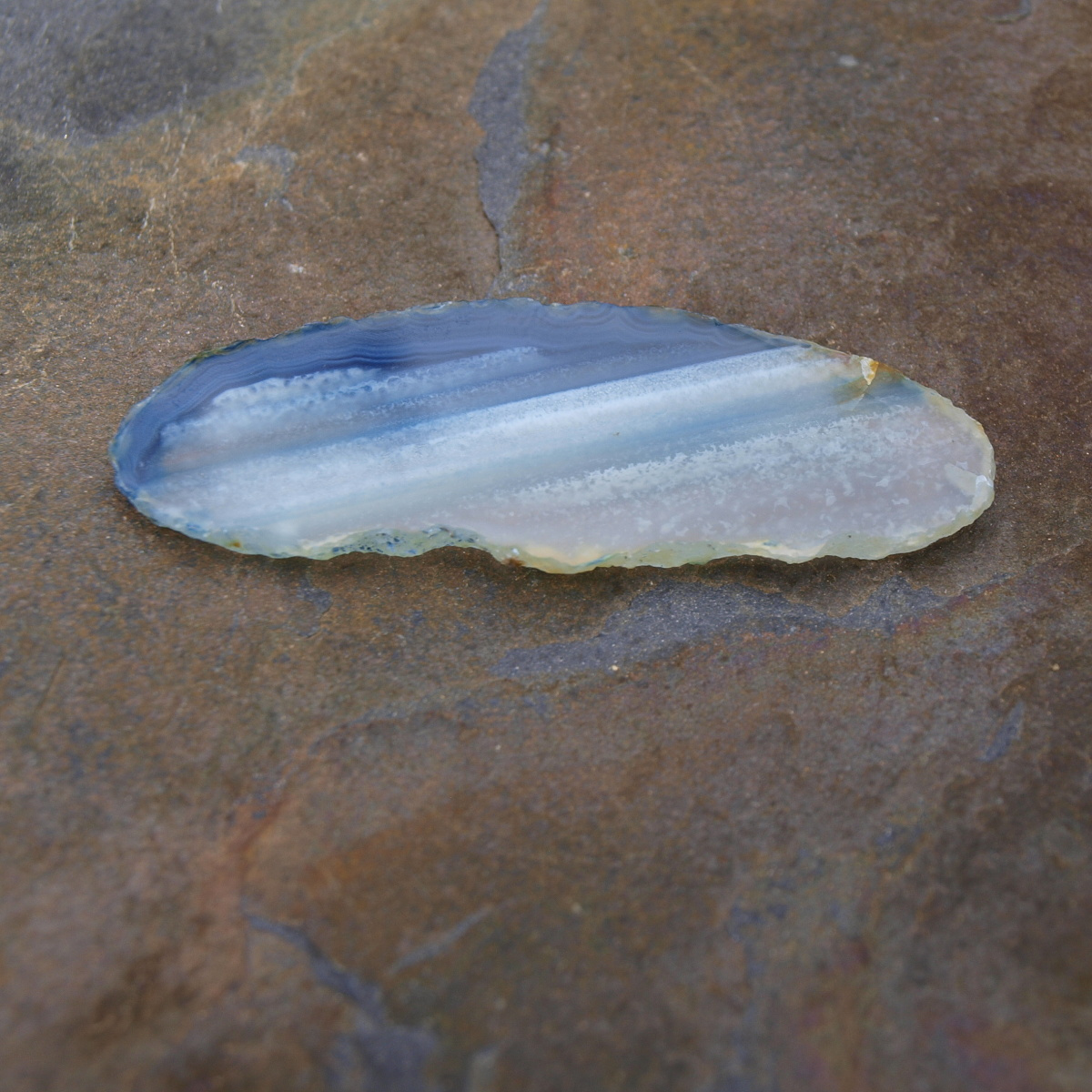 Minerál modrý Achát, plátek / od oida | Fler.cz