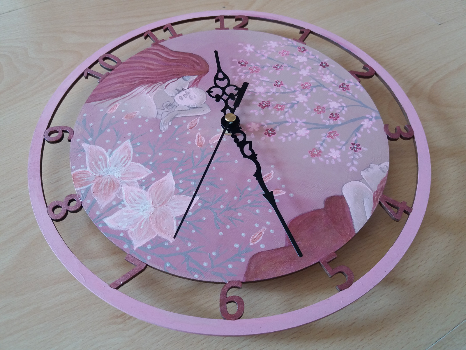 Dámské růžové Biologické hodiny už tikají. / od Jazička | Fler.cz