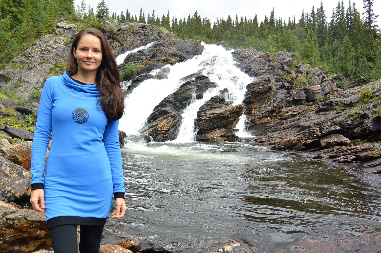 Šaty dámské modré Čas letí a ty jsi jeho pilot. / od mapache | Fler.cz