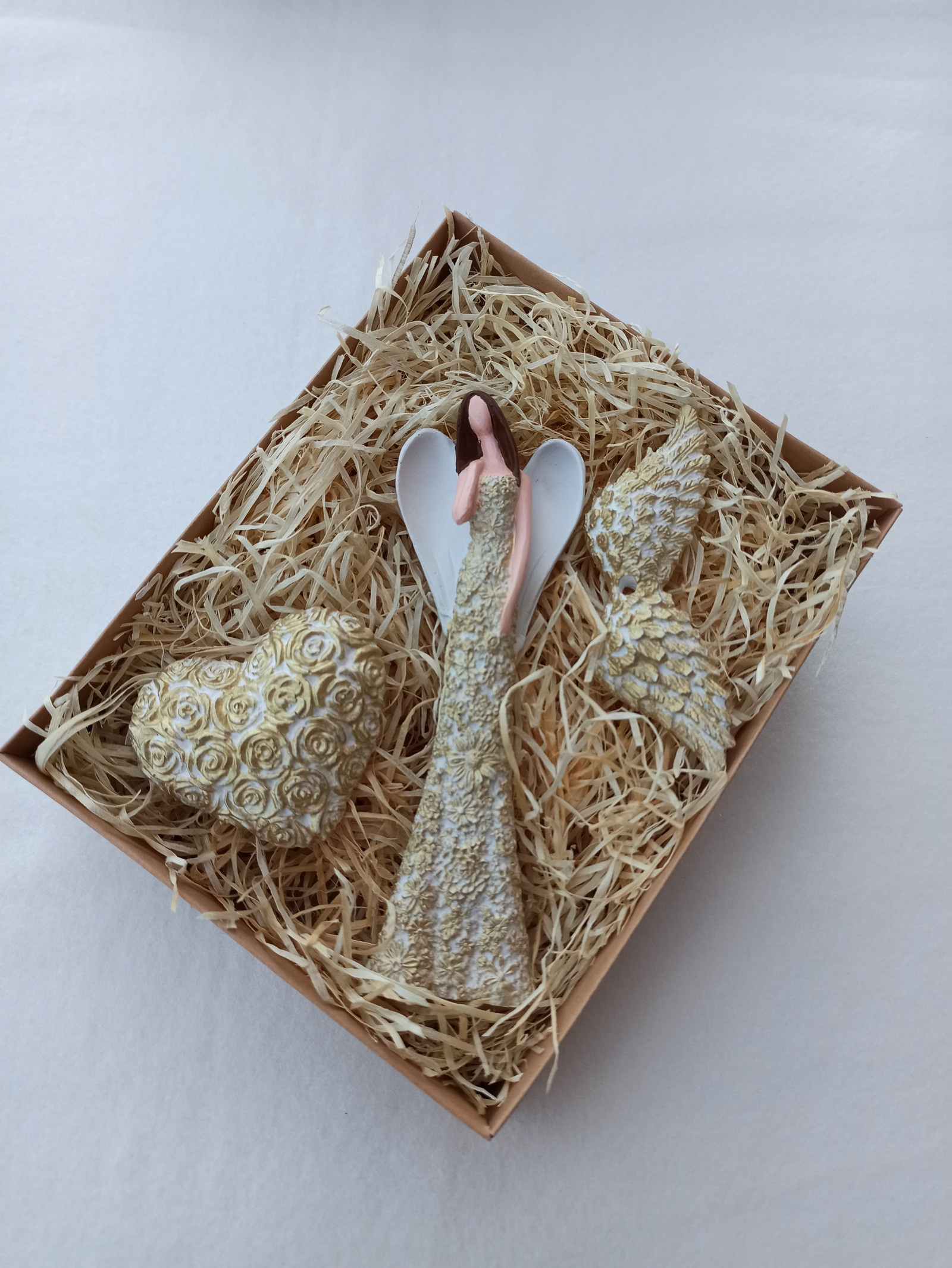 Andělská dárková krabička , zlatá / od světlo svíček | Fler.cz