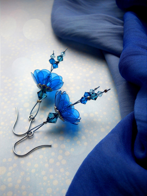 Náušnice Element modré... / od makeba | Fler.cz