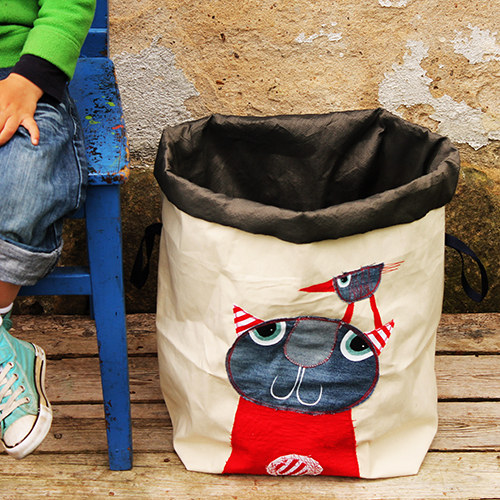 Velký látkový pytel (krémový) / od mlsoun | Fler.cz