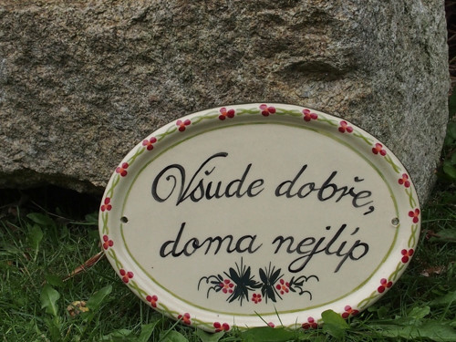 Keramická cedulka - domácí požehnání. / od dB keramika | Fler.cz