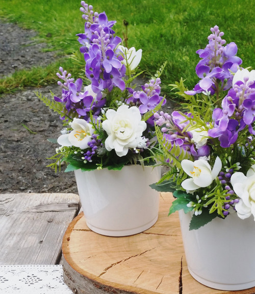 Dekorace na přání " V lila s bílou" / od Silene | Fler.cz