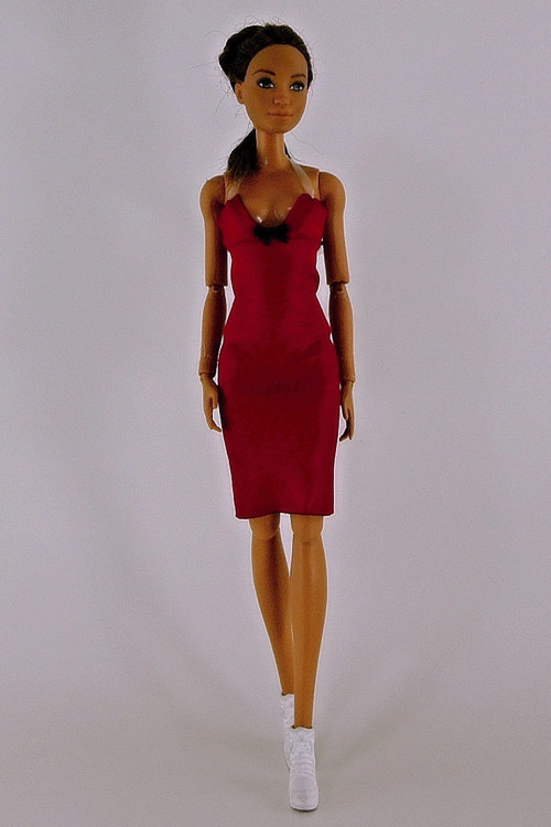 Oblečky pro panenky červené Barbie - Rudé šaty / od pipipu | Fler.cz