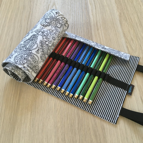 Bílý Pastelkovník na 48 pastelek - Motýli omalovánka / od DuliMánie ...