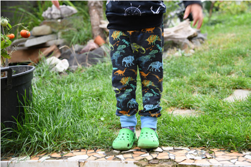 Tepláky turky antracitové Turkáčky pro malé i velké...Dinosaurus... 56 ...