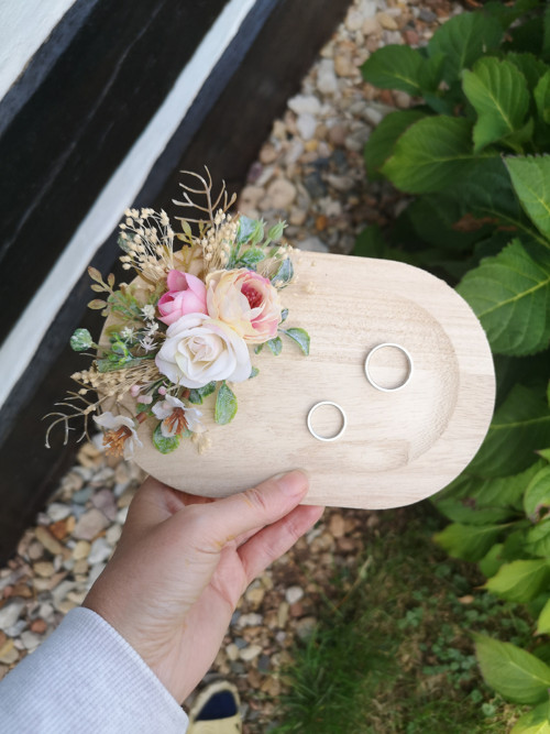 Béžová Na prstýnky "My dva" (zdobení dle stylu svatby) / od Coolnička ...