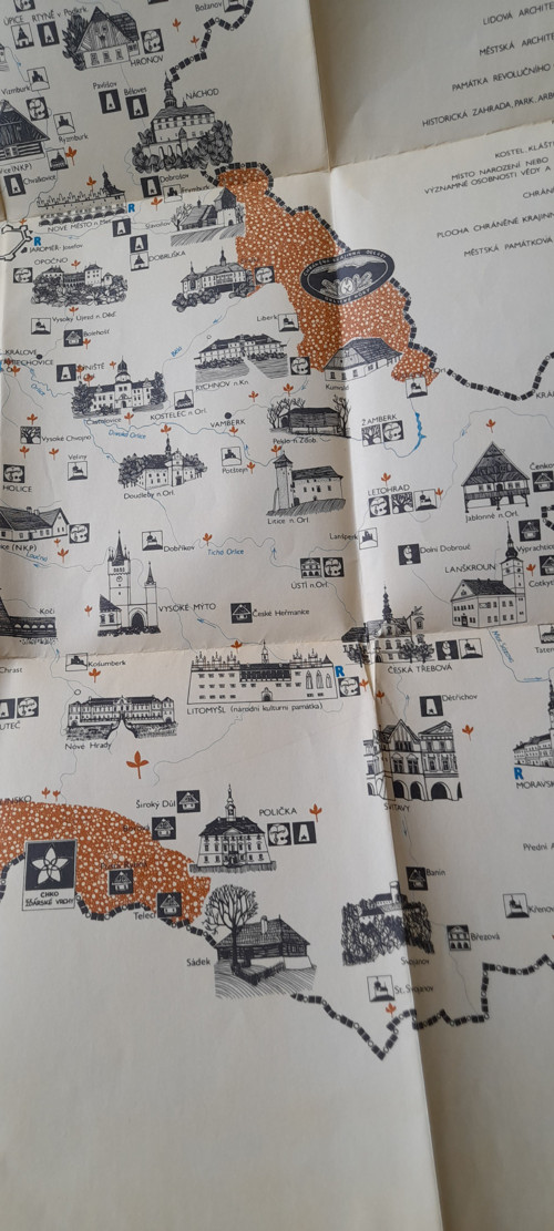 Tisk Mapa památek východočeského kraje / od Stará láska nerezaví | Fler.cz