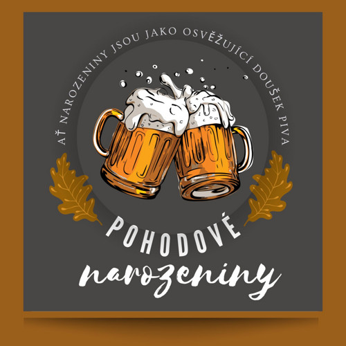 Přání šedé Pivní / od Andrea Pastirčáková | Fler.cz