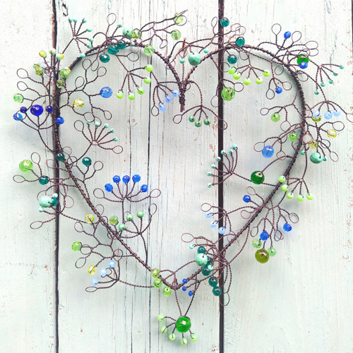 Zelené srdce v barvách na přání / od smu | Fler.cz