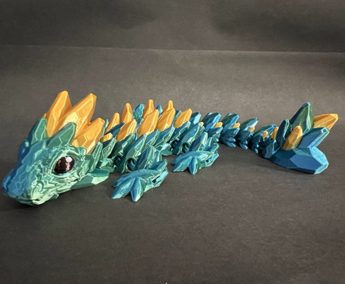 Figurka vícebarevná Mládě Drahokamového Draka - 24 cm - 3D Tisk / od ...