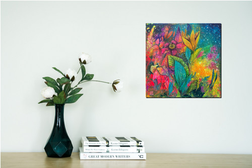 Obraz Magická zahrádka - 20x20cm / od lefpea | Fler.cz