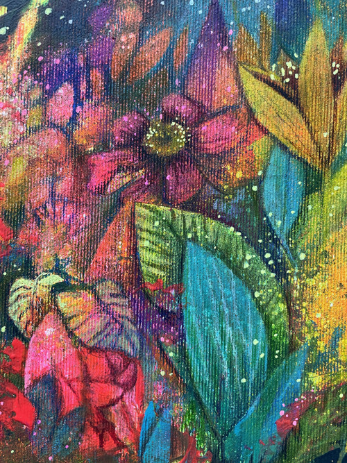 Obraz Magická zahrádka - 20x20cm / od lefpea | Fler.cz