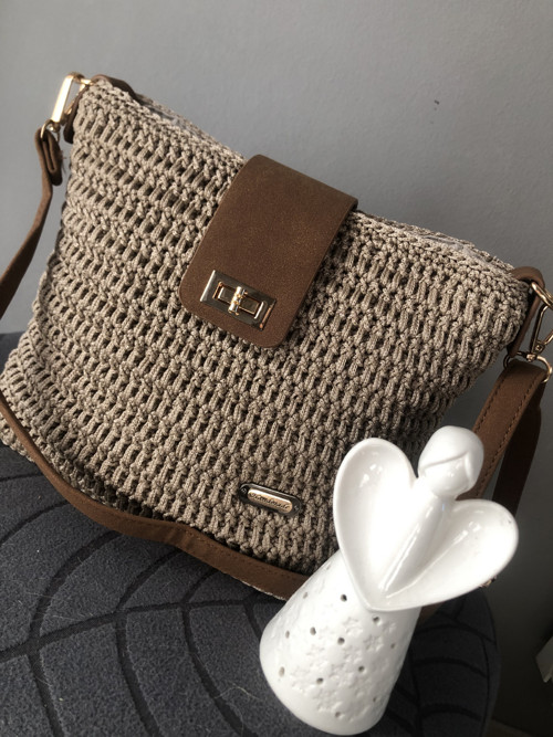 Kabelka střední béžová Capucinové mámení / od Švadlenka Bobulka | Fler.cz