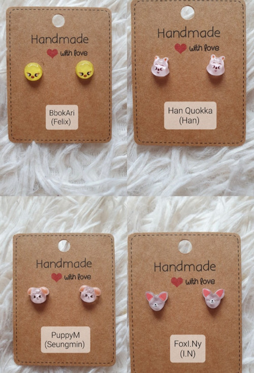 Vícebarevné Stray Kids náušnice SKZOO / od MochiHands | Fler.cz