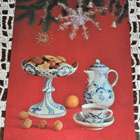 Námořnická modrý Starožitná porcelán KONVICE zn. Meissen E.Teichert ...