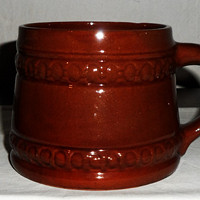 Hnědá Keramický pivní korbel, PŮLLITR / od Cusco | Fler.cz