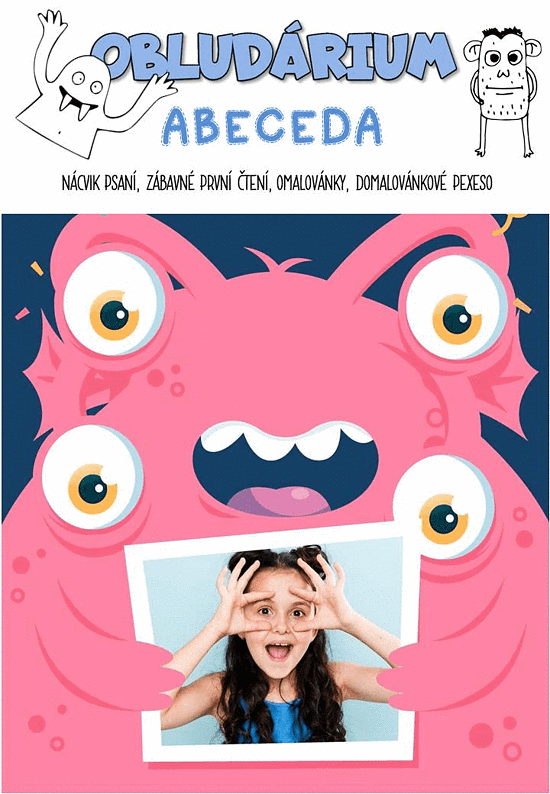 Pracovní list černobílý OBLUDÁRIUM - veselá abeceda / od AG - DĚTEM ...